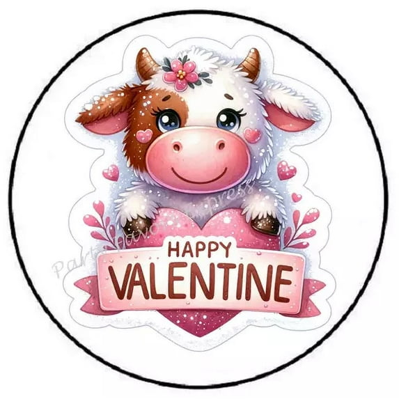DOPASTICKER Happy Love Cow Stickers Favors Gift You Phone Sticker ...