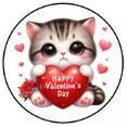 DOPASTICKER Happy Love Day Cat Stickers Favors Gift You Phone Sticker ...