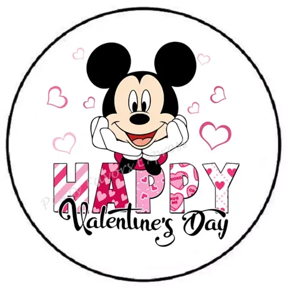 DOPASTICKER Happy Love Day Mouse Stickers Favors Gift You - Decorate ...