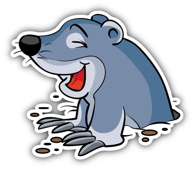 DOPASTICKER Happy Mole Sticker Decal Phone Decal Water Bottle Stickers ...