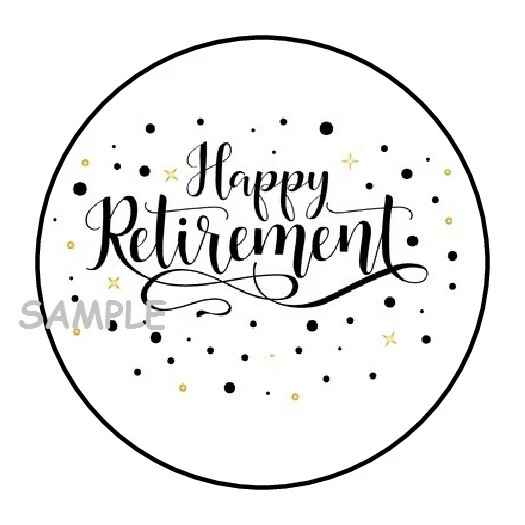 DOPASTICKER Happy Retirement Stickers Party Favors Phone Decal Water ...