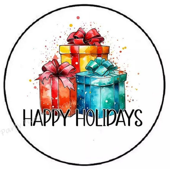 DOPASTICKER Happy S Chris.Tmas Presents Stickers Favors Gift You ...