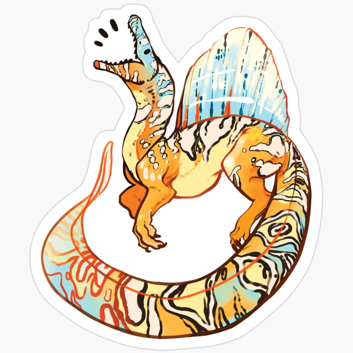 DOPASTICKER Happy Spino! Sticker. Gift You - Decorate Laptops, Water ...