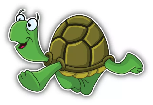 DOPASTICKER Happy Turtle Cartoon Sticker Decal Phone Decal Water Bottle ...