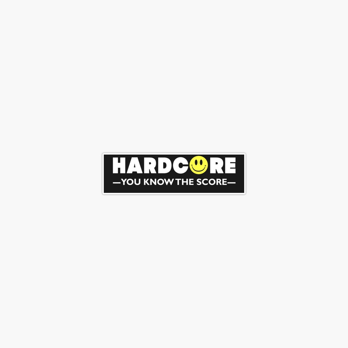DOPASTICKER Hardcore You Know The Score Rave Culture Sticker, Phone ...