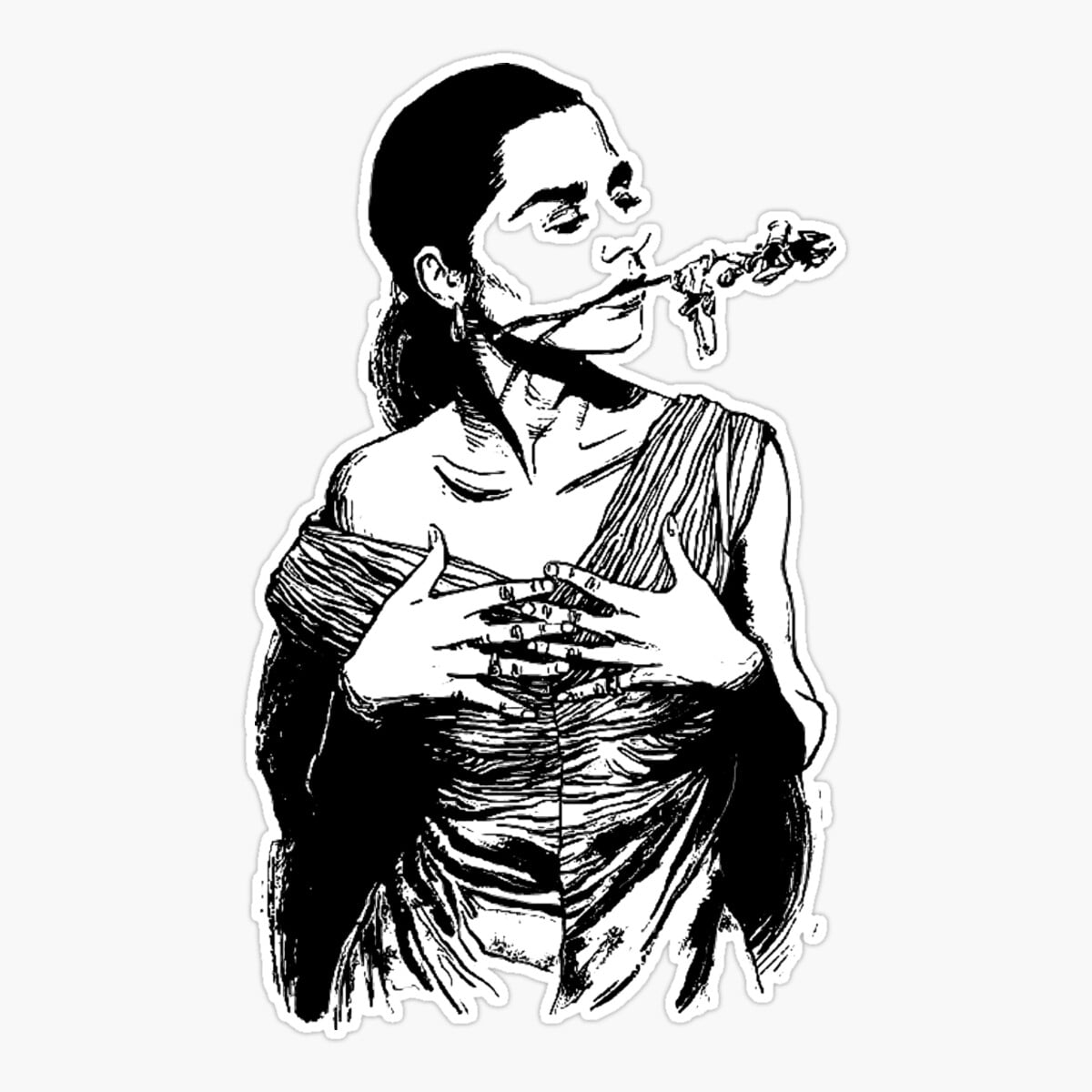 DOPASTICKER Harvey Pencil Drawing Sticker, Phone Sticker Car Stickers ...