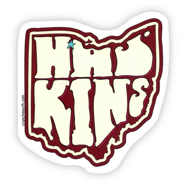 DOPASTICKER Haskins Ohio State Outline Americana Travel Decal Sticker ...