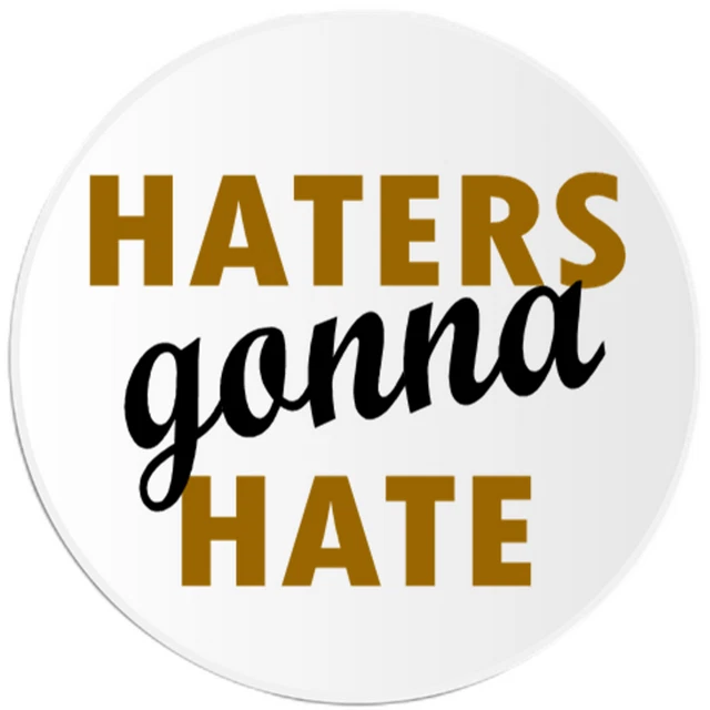 DOPASTICKER Haters Gonna Hate Sticker Phone Decal Water Bottle Stickers ...