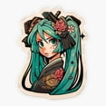 DOPASTICKER Hatsune Miku Sticker Kawaii Merchandise Sticker, Phone ...