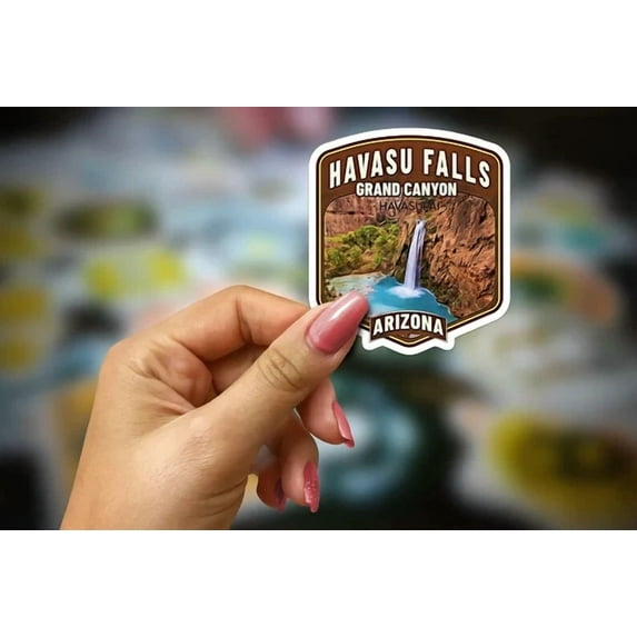 DOPASTICKER Havasu Falls Grand Canyon Sticker Us Laptop, National Park ...