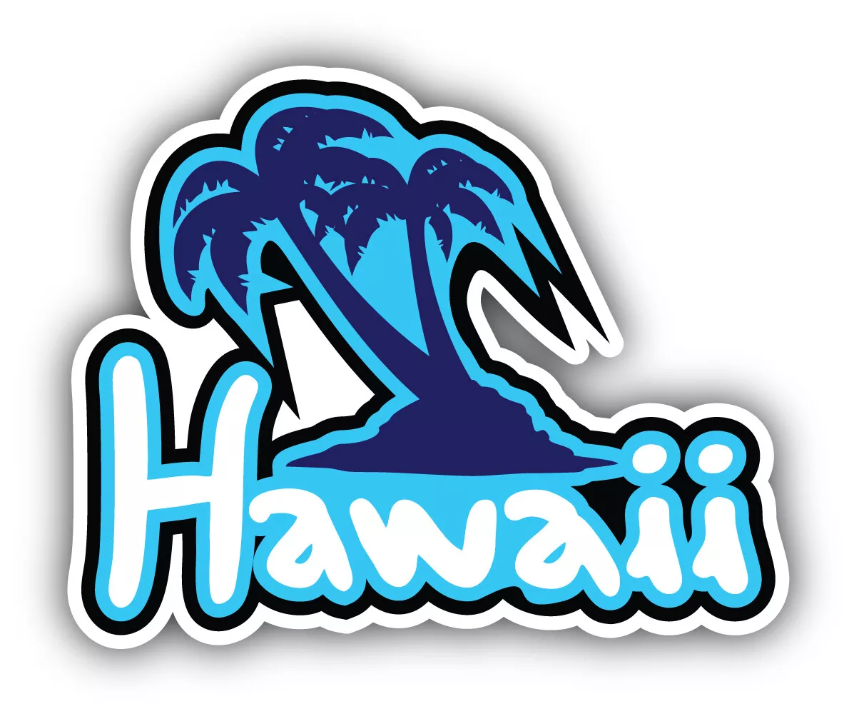 DOPASTICKER Hawaii Usa State Aloha Travel Sticker Decal Phone Decal ...