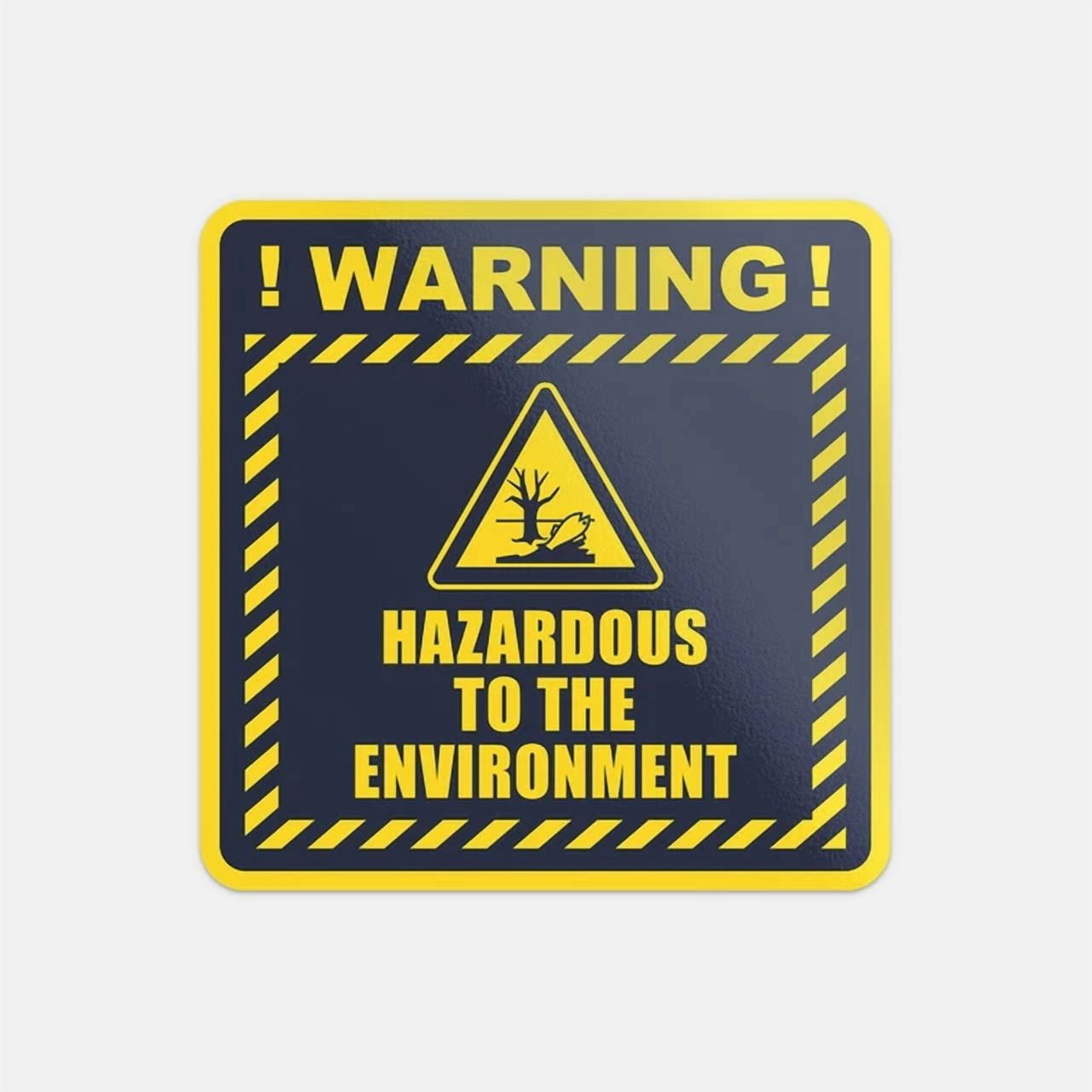 DOPASTICKER Hazardous To The Environment Warning Sign Sticker Decal ...