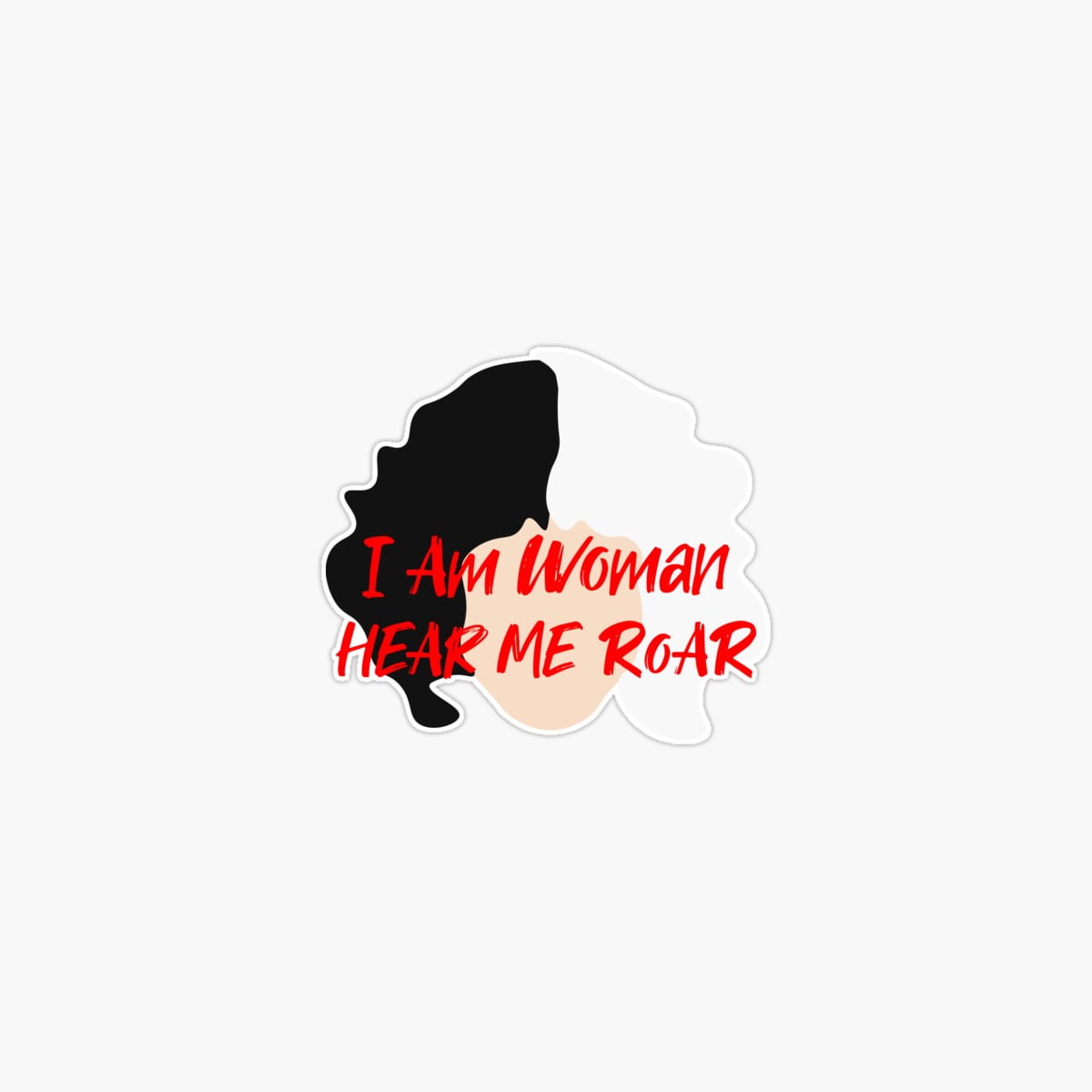 DOPASTICKER Hear Me Roar Sticker, Phone Sticker Water Bottle Sticker ...