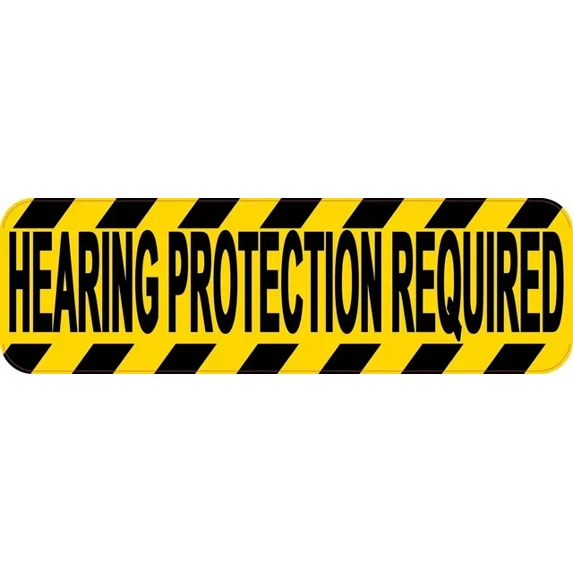 DOPASTICKER Hearing Protection Required Sticker Phone Sticker, Latop ...