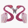 DOPASTICKER Heart Pink Flamingo - Art Print Sticker, Phone Sticker Car ...