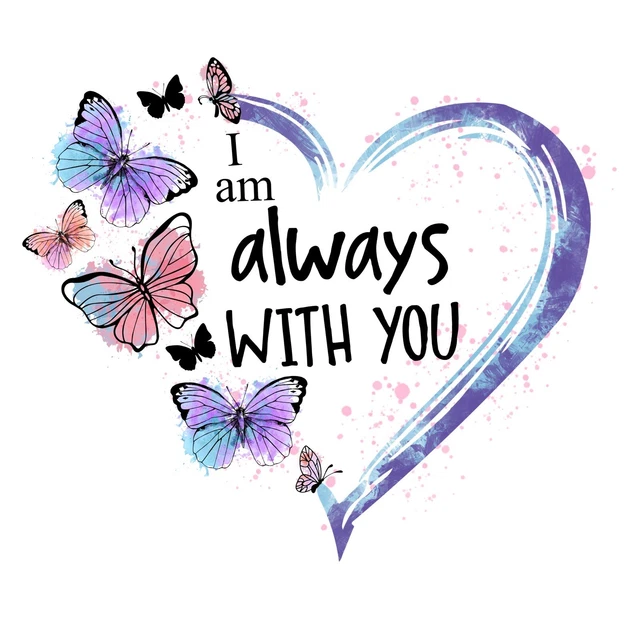 DOPASTICKER Heart Sticker Color Love Angel Heaven Grief Loss Memorial ...