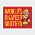 DOPASTICKER Heat Miser World'S Okayest Brother Decorative Laptop, Phone ...