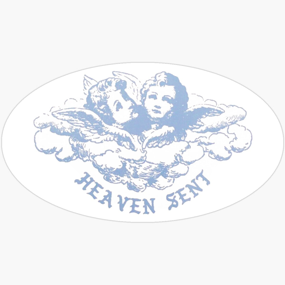 DOPASTICKER Heaven Sent Angel Cherub Sticker Decorative Laptop, Phone ...