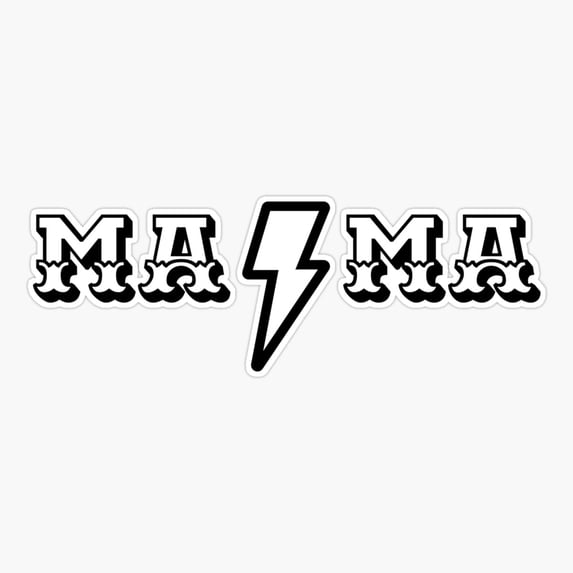 DOPASTICKER Heavy Metal Mom As Mama - Heavy Metal Mom Sticker, Phone ...