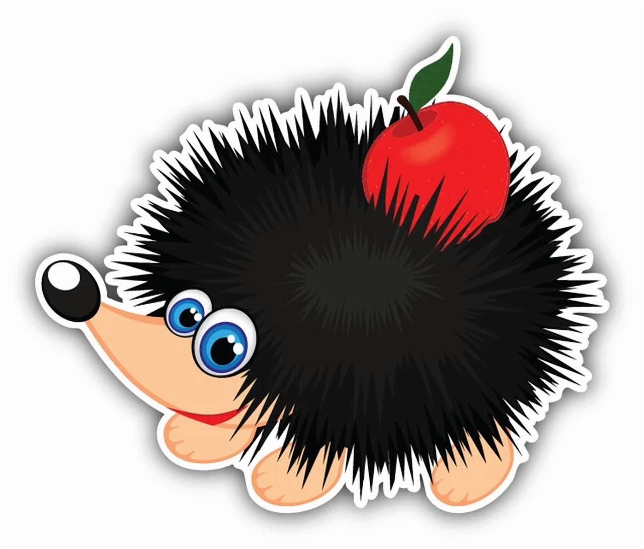 DOPASTICKER Hedgehog Cartoon Car Sticker Phone Water Bottle Stickers ...
