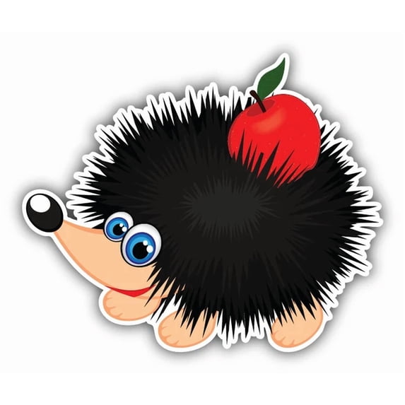 DOPASTICKER Hedgehog Cartoon Car Sticker Phone Water Bottle Stickers ...