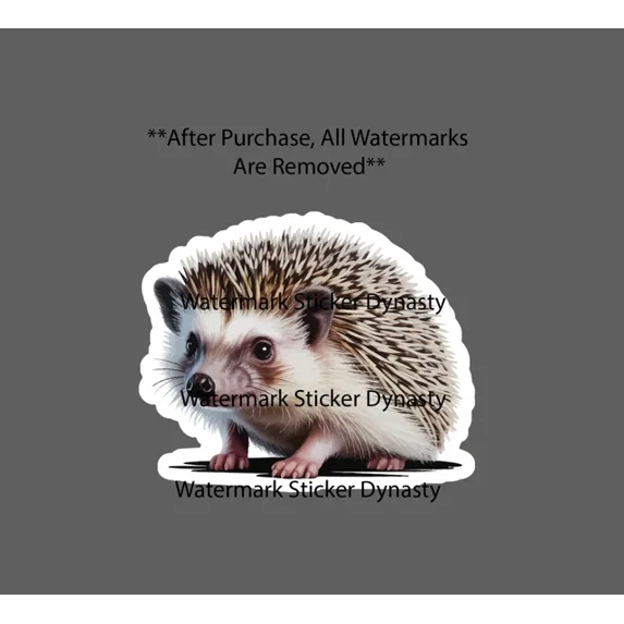 DOPASTICKER Hedgehog Sticker Animal Pet Wildlife Nature Family Sticker ...