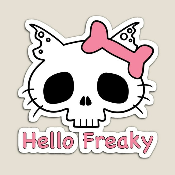 DOPASTICKER Hello Freaky Pink, Phone Sticker, Latop Sticker, Lover Gift ...