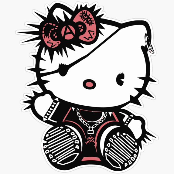 DOPASTICKER Hello Kitty Sticker Decorative Laptop, Phone Stickers ...