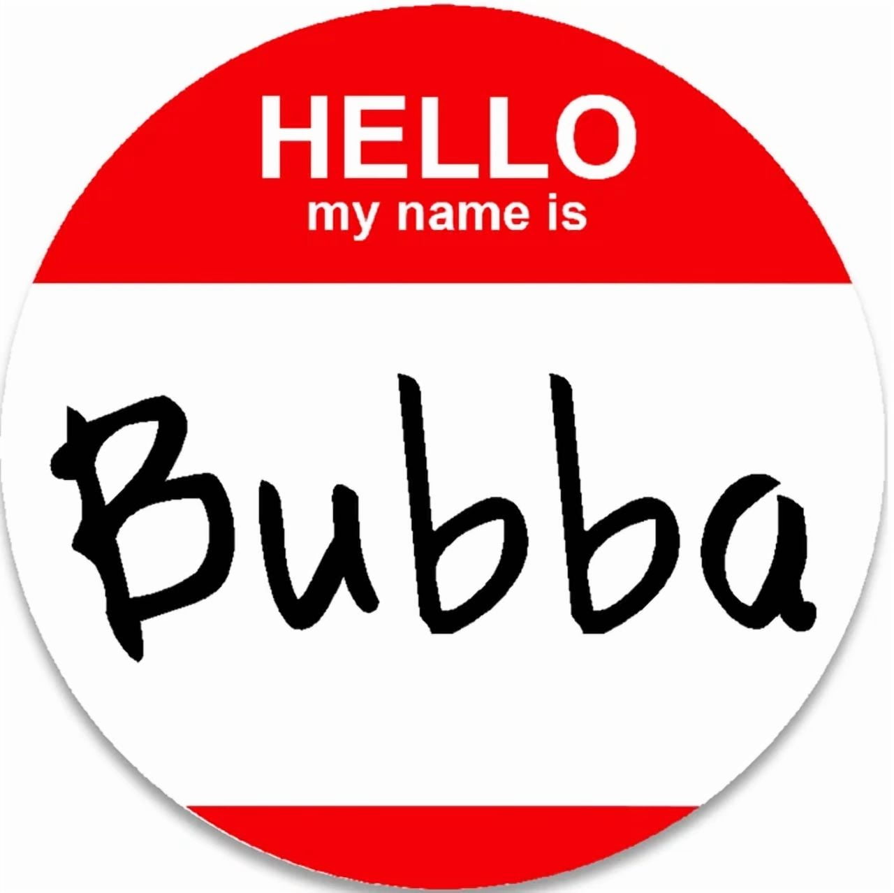 DOPASTICKER Hello My Name Is Bubba, Nametag Phone Decal Water Bottle Stickers, Cars Stickers ...