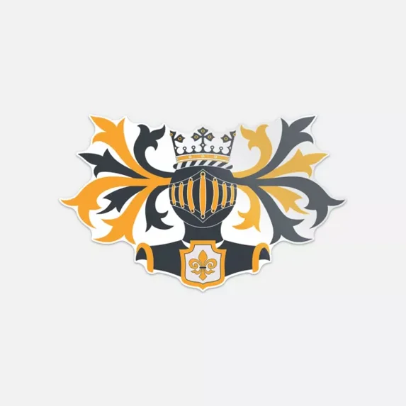 DOPASTICKER Heraldic Design Knight Head Sticker Decal Phone Decal Water ...