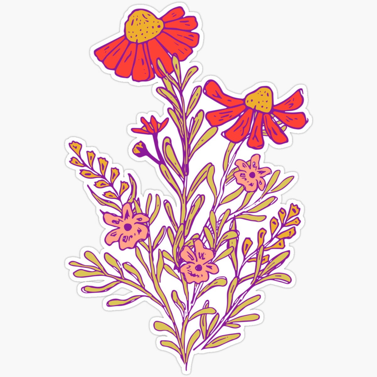 DOPASTICKER Herbal Sticker Decorative Laptop, Phone Stickers ...