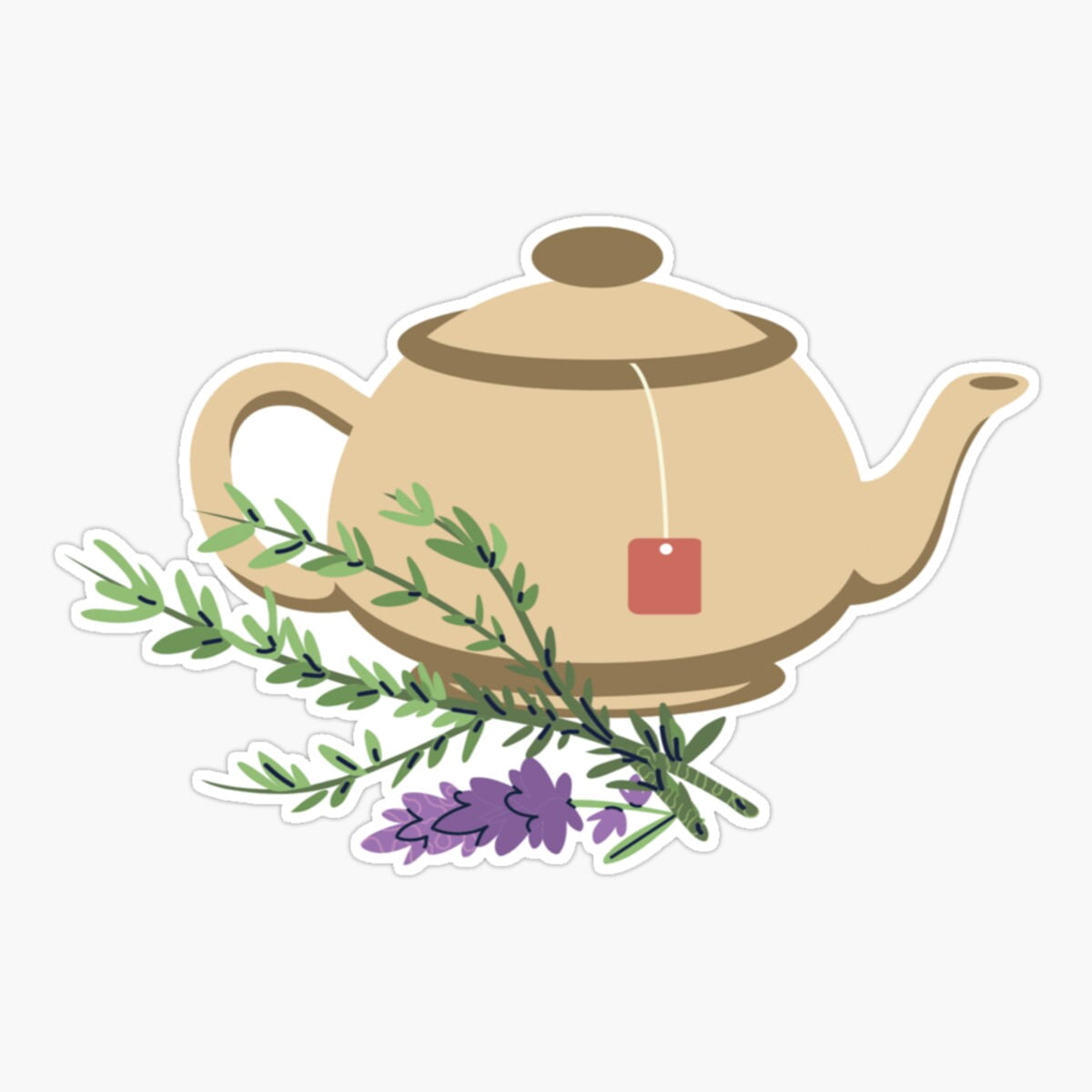 DOPASTICKER Herbal Tea, Cottage Core Sticker, Phone Sticker Car ...