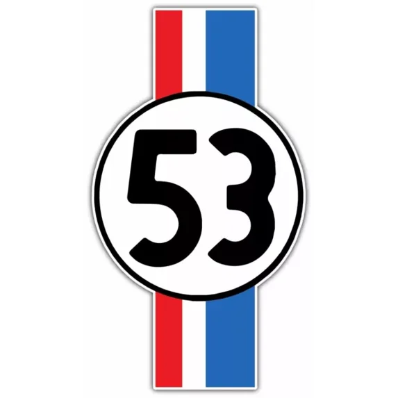DOPASTICKER Herbie 53 Fully Loaded Beetle Car Sticker Decal Phone Decal ...