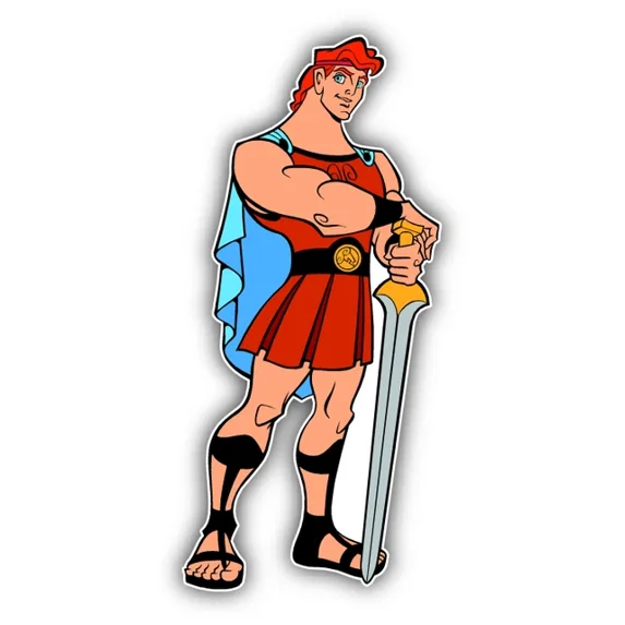 DOPASTICKER Hercules Cartoon Car Sticker Decal Phone Decal Water Bottle ...