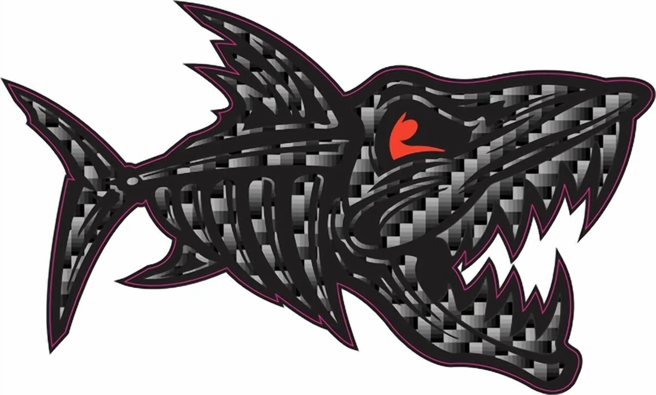 DOPASTICKER Herringbone Fish Skeleton Sticker Phone Sticker, Latop ...