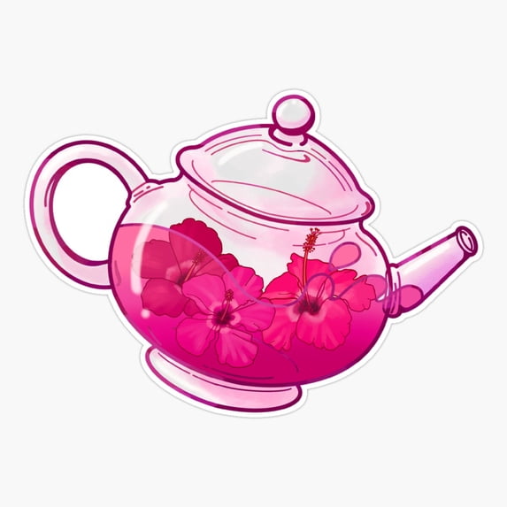 DOPASTICKER Hibiscus Tea Sticker, Phone Sticker Car Stickers, Birthday ...