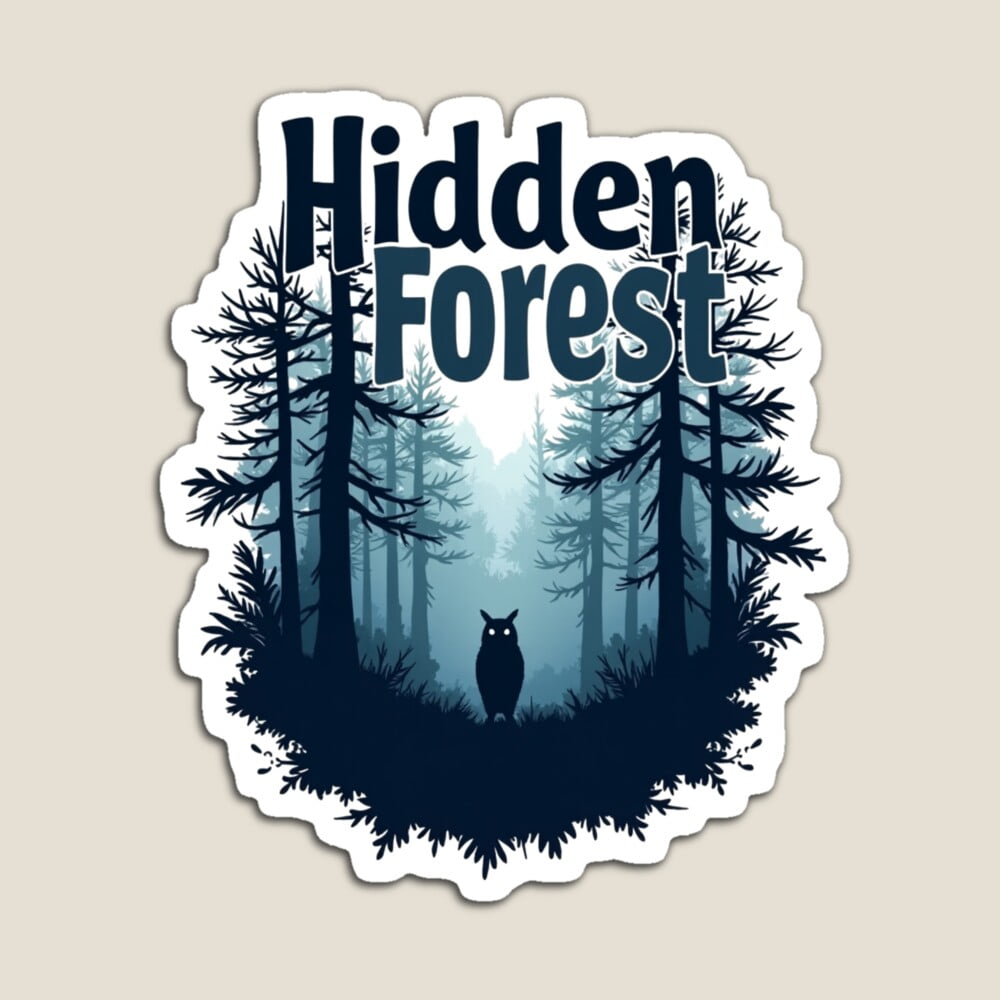 DOPASTICKER Hidden Forest - Mystic Nocturne - Hidden Wilderness Sticker ...