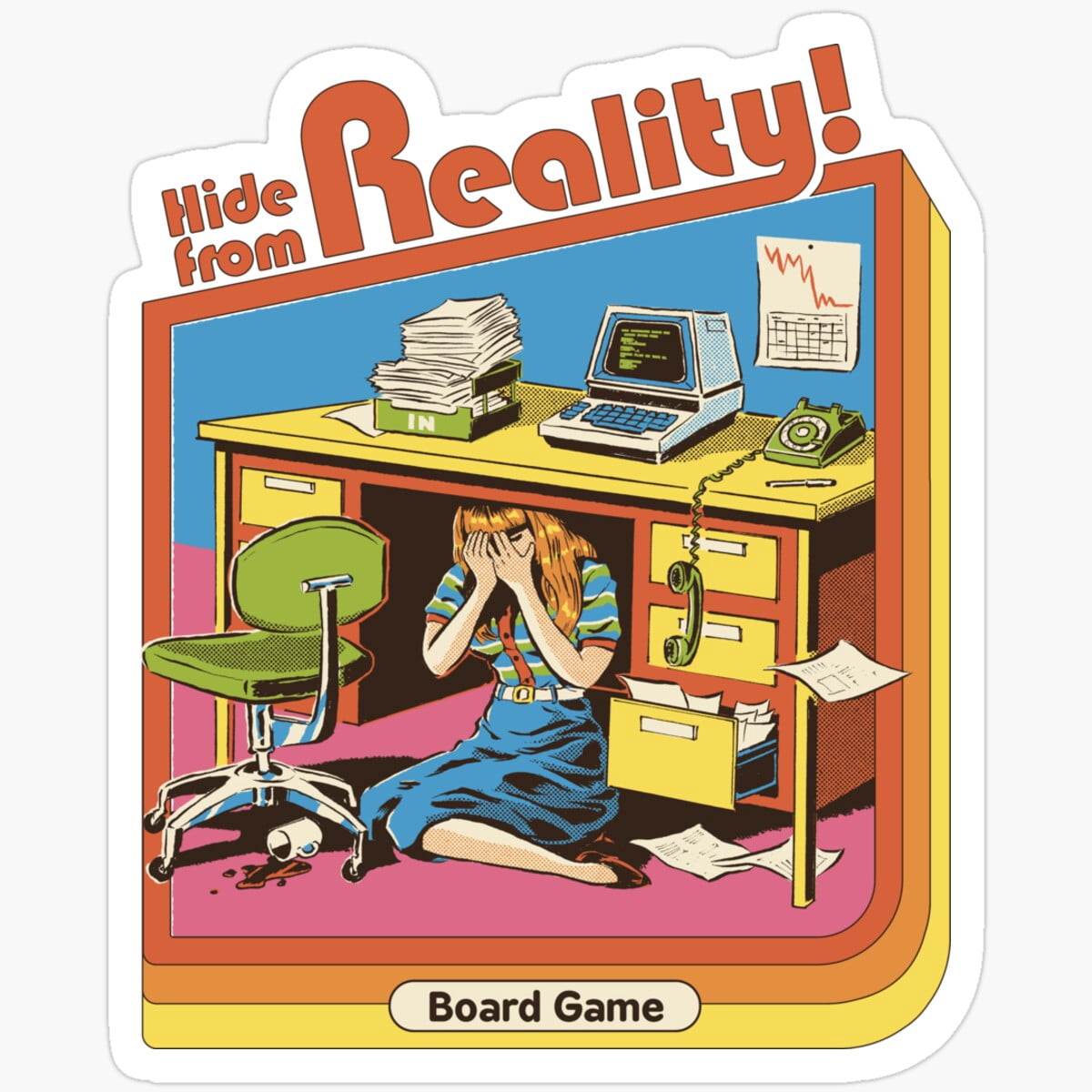 DOPASTICKER Hide From Reality Sticker. Gift You - Decorate Laptops ...