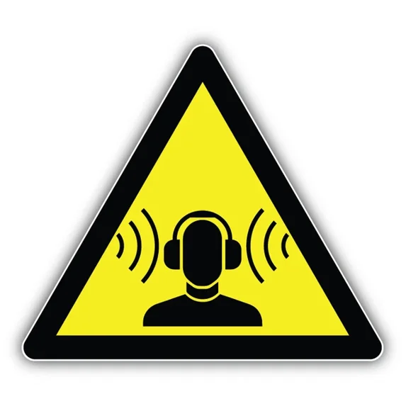 DOPASTICKER High Noise Levels Warning Sign Sticker Decal Phone Decal ...
