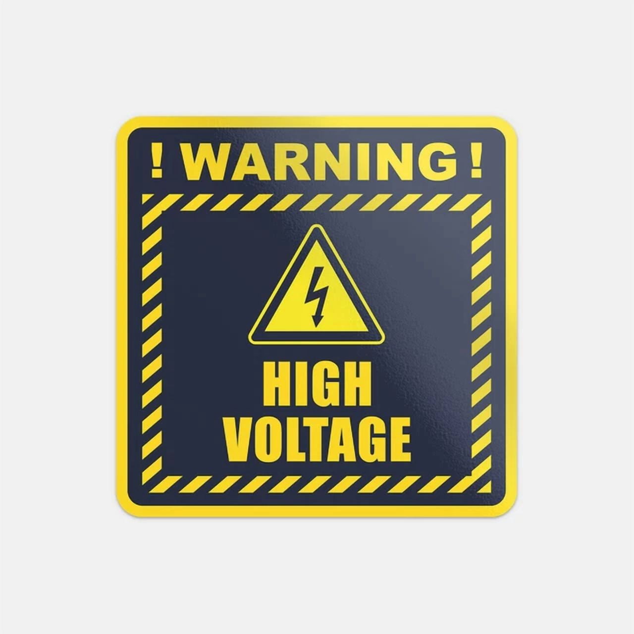 DOPASTICKER High Voltage Warning Sign Sticker Decal Phone Decal Water ...