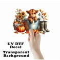 DOPASTICKER Highland Cow And Pumpkins Sticker - Design Preview Only ...