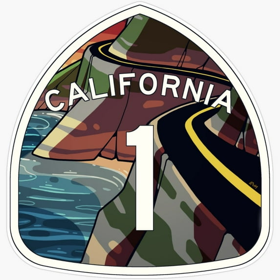 DOPASTICKER Highway One Sticker Decorative Laptop, Phone Stickers ...