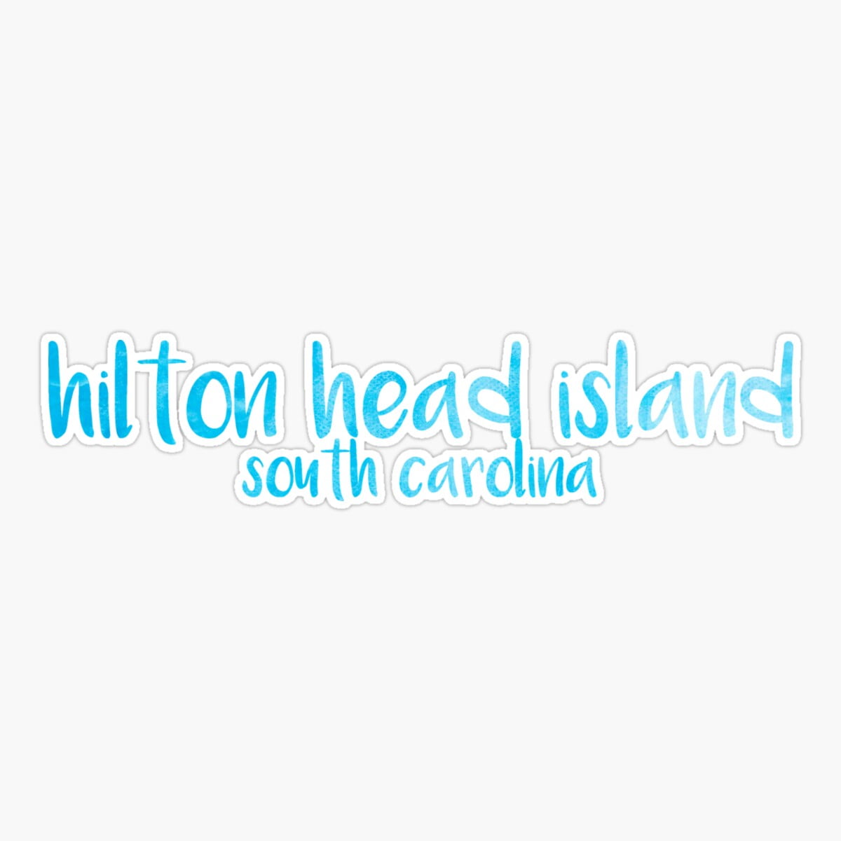 DOPASTICKER Hilton Head Island Sticker, Phone Sticker Water Bottle ...