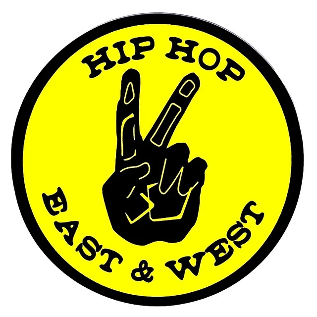 DOPASTICKER Hip Hop East & West Sticker Kaptop Sticker Hard Hat Sticker ...