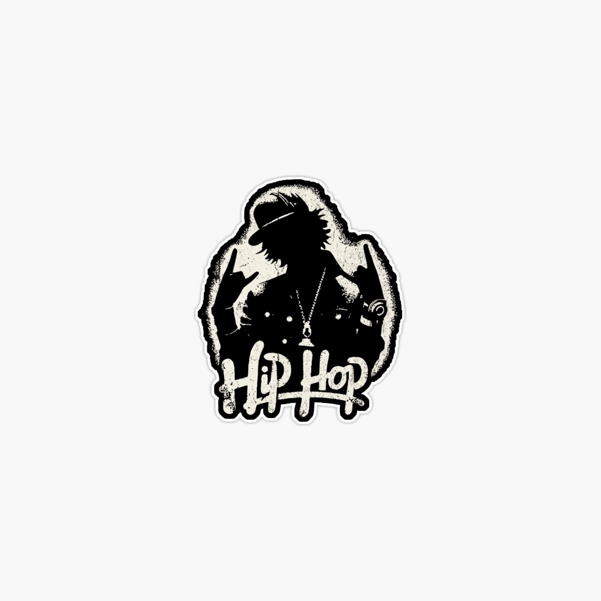DOPASTICKER Hip Hop Rap, Old School 90S Hip Hop Sticker, Phone Sticker ...