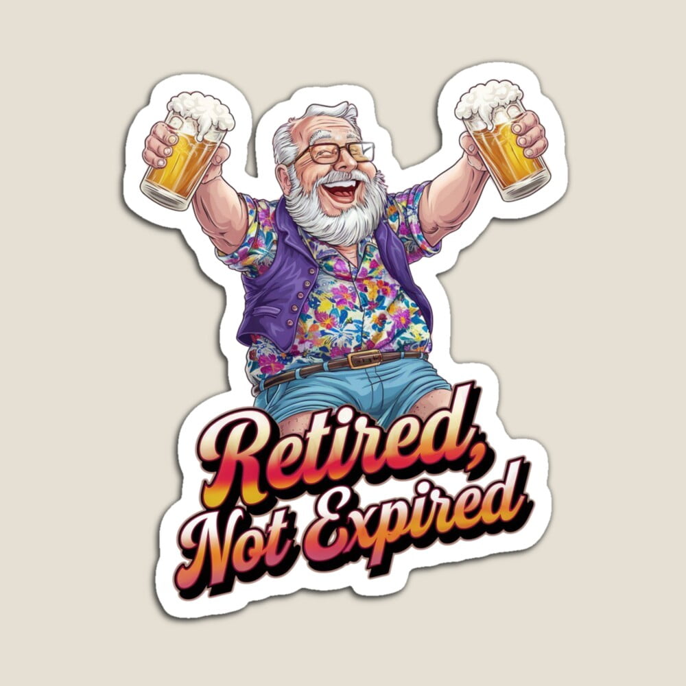 DOPASTICKER Hippie Grandpa Sticker - 7821 Hot Trending Stickers Phone ...