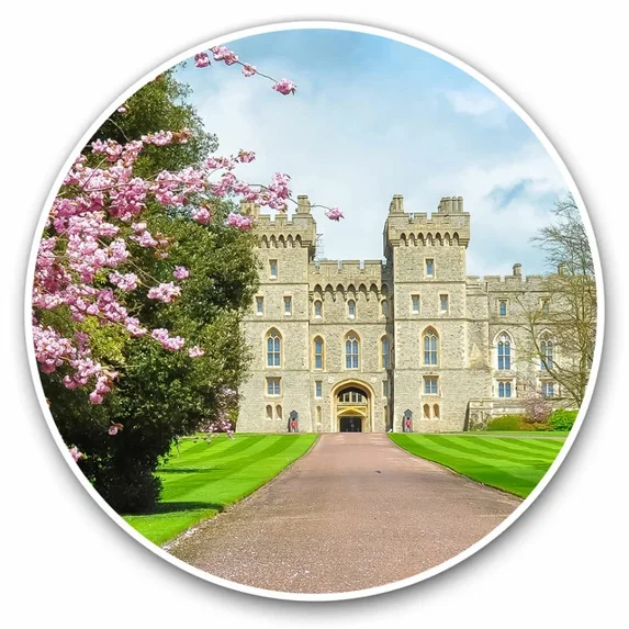 DOPASTICKER Historic Windsor Castle England Cool Gift Decorative Laptop ...