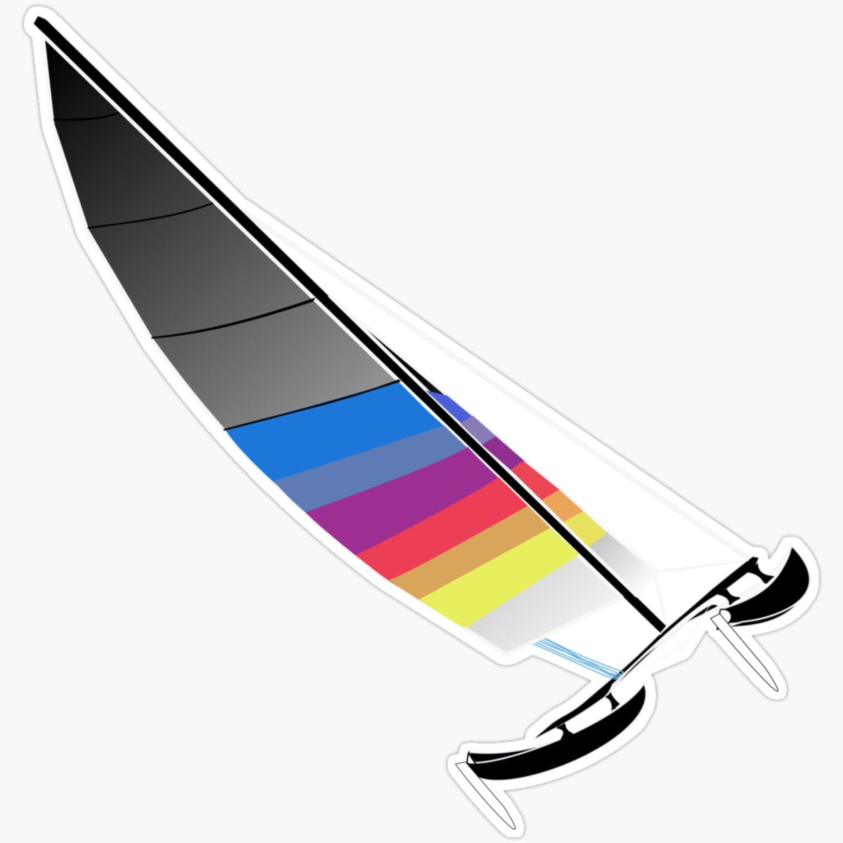 DOPASTICKER Hobie 16 Catamaran Sailboat Sticker Decorative Laptop ...