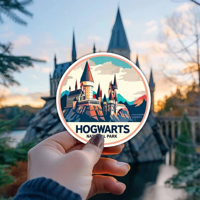 DOPASTICKER Hogwarts National Park Sticker Wizarding School Sticker ...