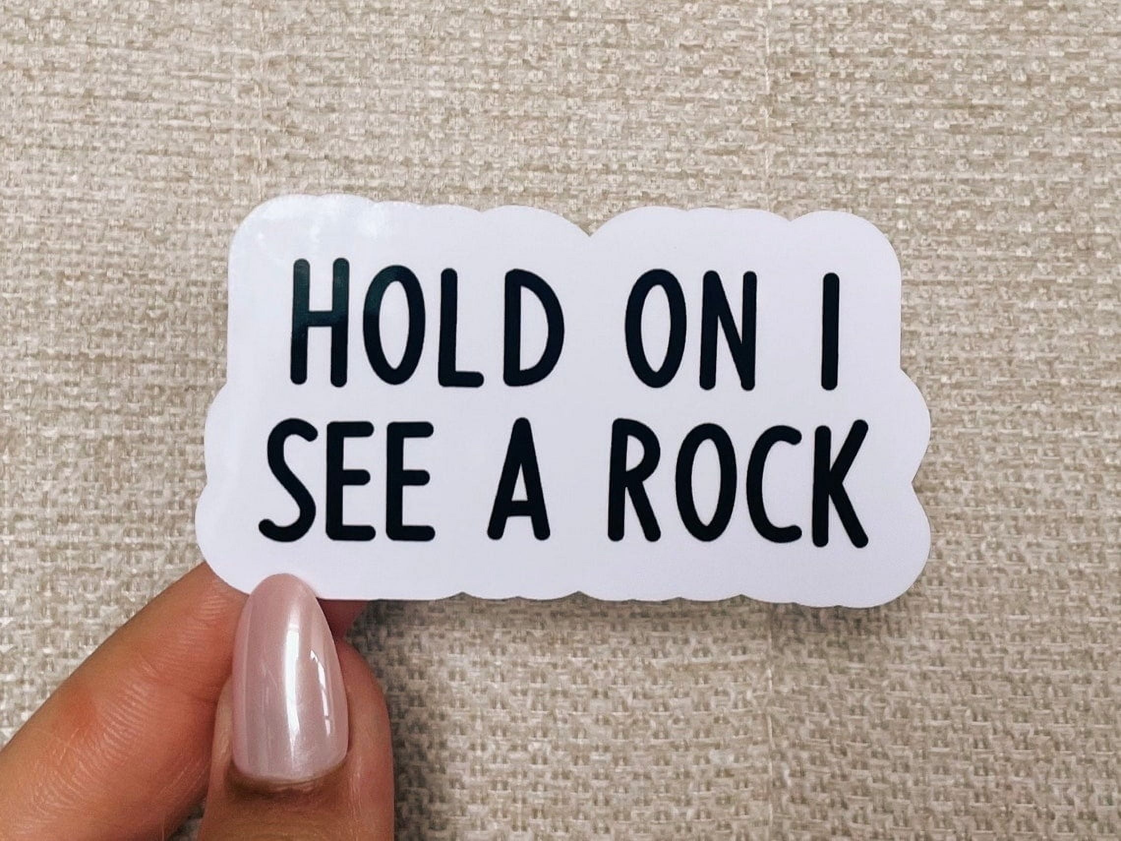 DOPASTICKER Hold On I See A Rock Sticker, Geology Science Sticker ...